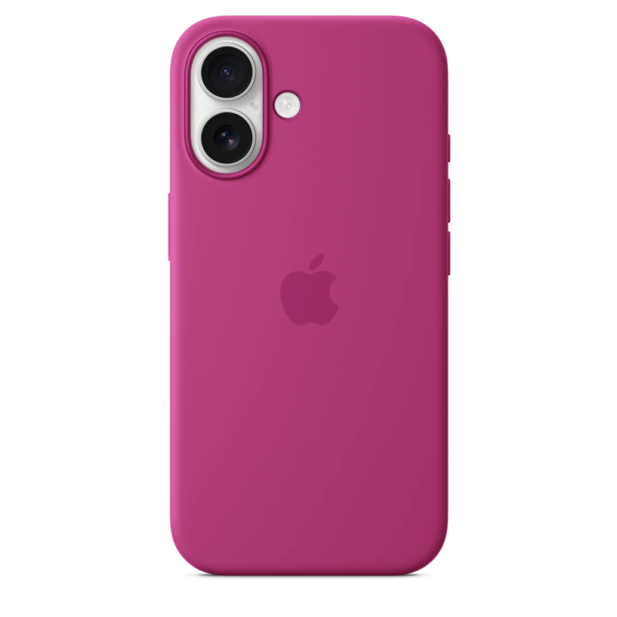iPhone 16 Silicone Funda Con MagSafe - Fuchsia - istore